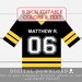 5 Football Tags With Editable Names and Numbers DIY Template - Etsy