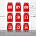 3" Basketball Ball Jersey Tags With Editable Names Numbers and Colors ...