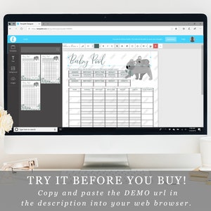 Koala Baby Pool Birth Prediction Printable Poster Sign Template ...