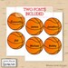 4" Baksetball Tags With Editable Names INSTANT DOWNLOAD DIY Printable ...