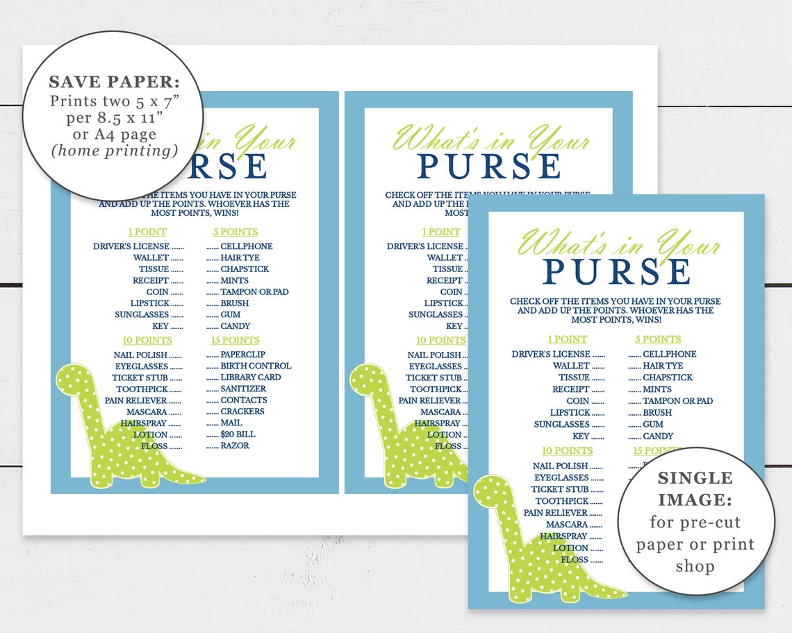 Dinosaur Baby Shower Game Package Printable 10 Games Dino | Etsy