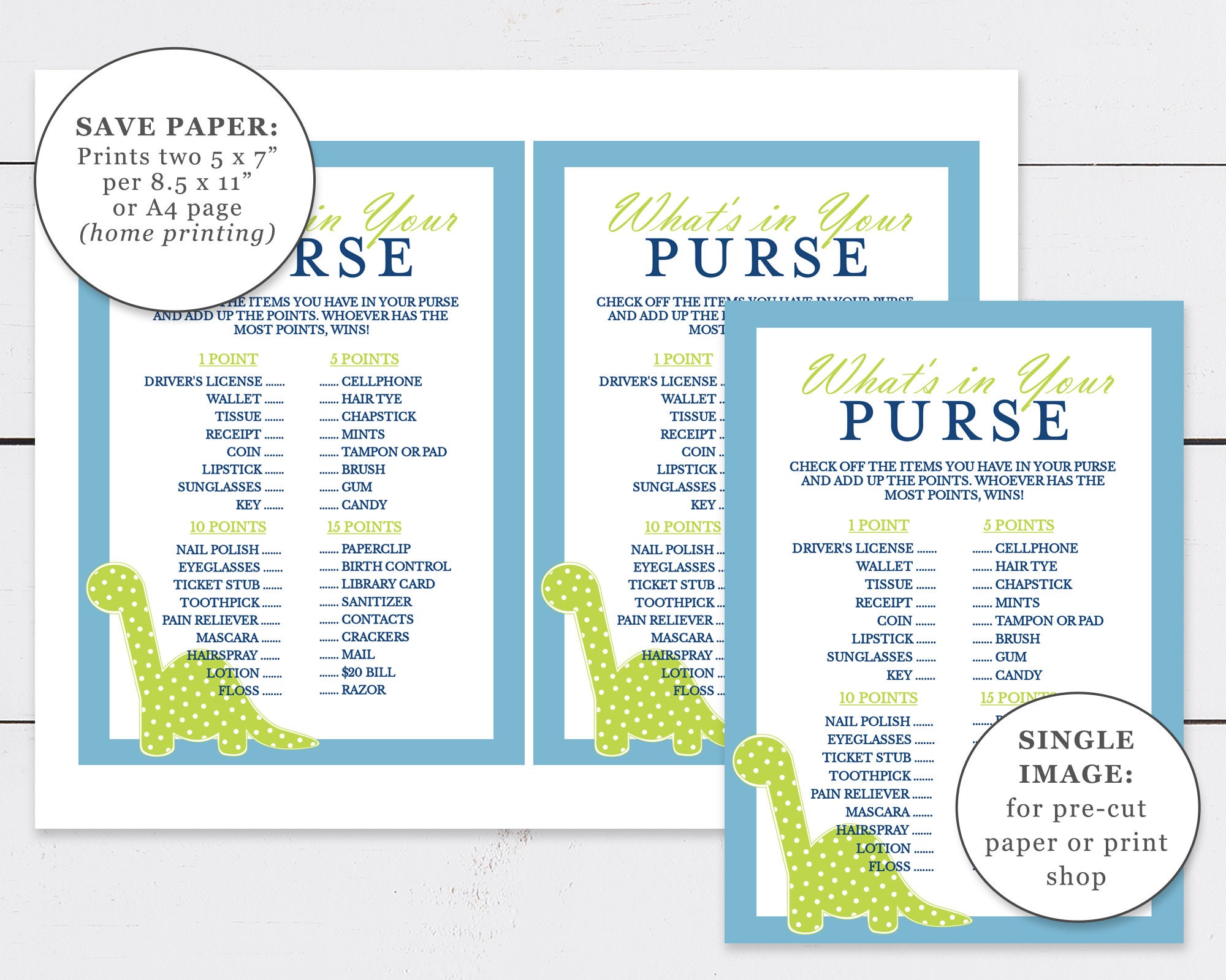 Dinosaur Baby Shower Game Package Printable 10 Games Dino | Etsy