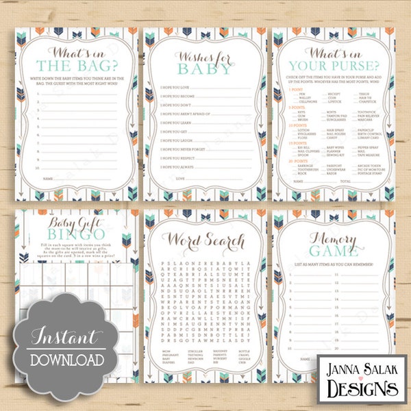 Baby Shower Games - Etsy