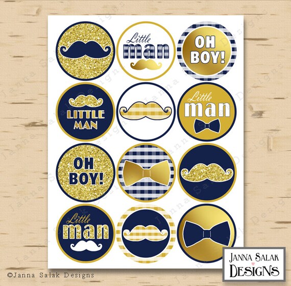 Little Man Baby Shower Printables