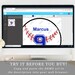 10" Baseball With Editable Names and Numbers Baseball Team Banner DIY ...