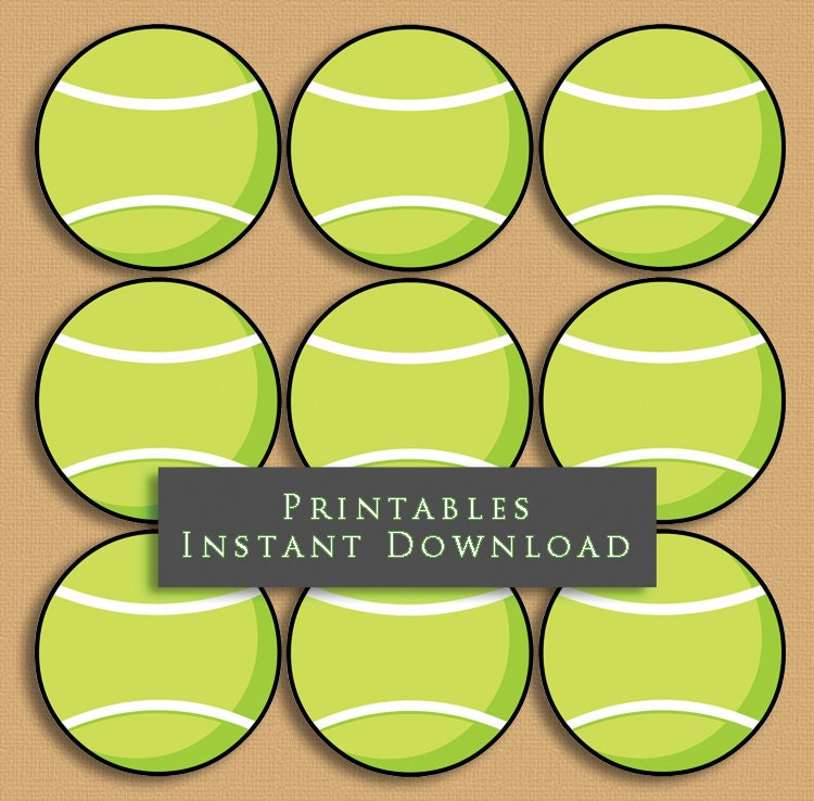 Tennis Ball Printables - Etsy
