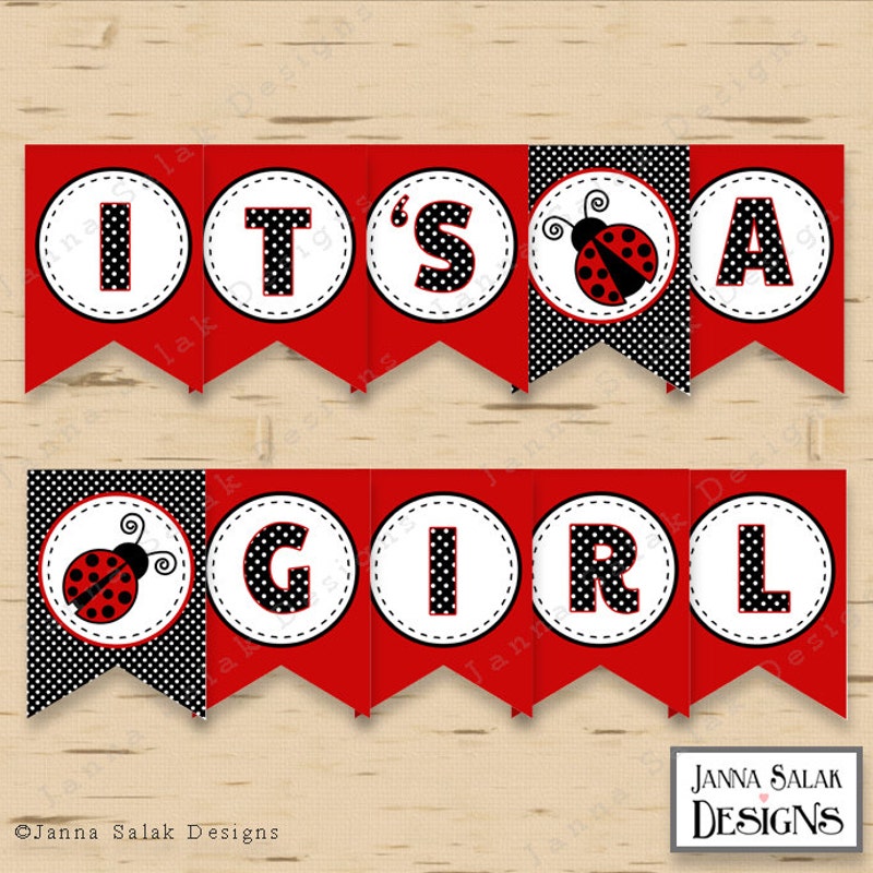 Ladybug Banner - Etsy