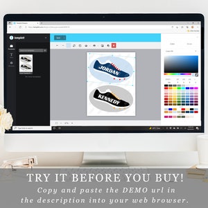 8" Cross Country Tags With Editable Names and Color DIY Template Track ...