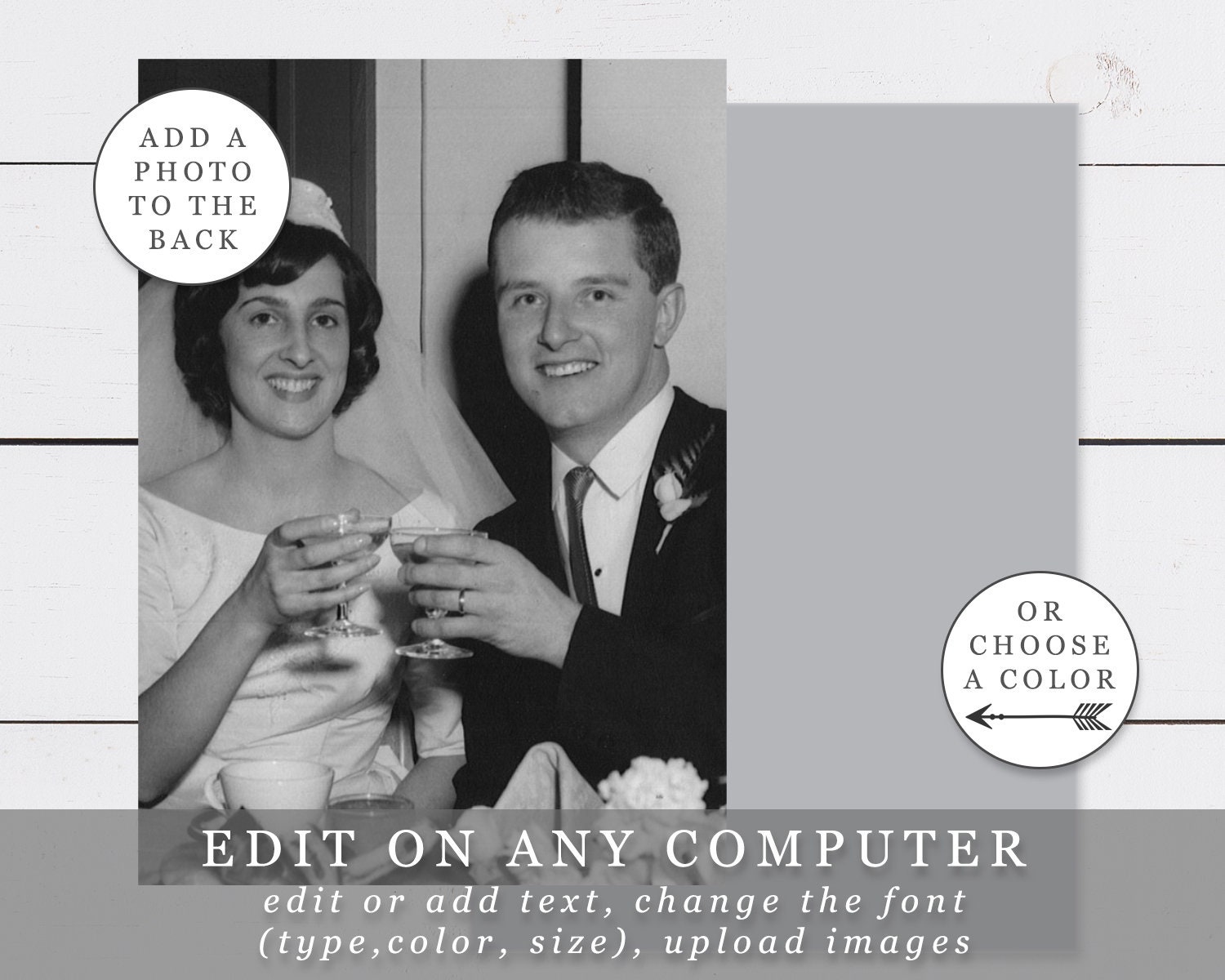 Diamond Wedding Anniversary Invitation Template 5x7 Digital - Etsy