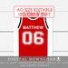 AO Poster Size Basketball Jersey Tags With Editable Names Numbers and ...
