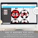 4" Soccer Balls With Editable Names and Numbers DIY Template Printable ...