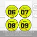 4" Softball Tags With Editable Names and Numbers DIY Template Printable ...