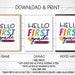 Hello First Grade Print Printable Poster 1st Grade Educational - Etsy