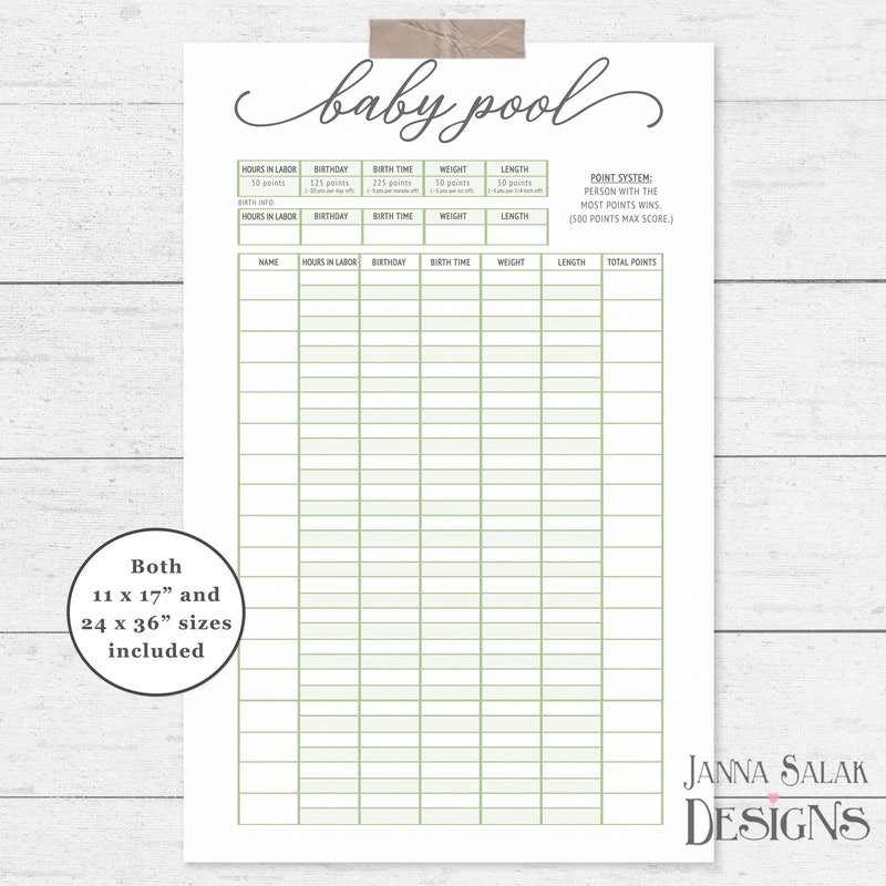 Pool Baby Shower - Etsy