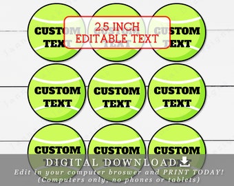 Tennis Ball Template - Etsy