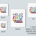 Hello First Grade Print Printable Poster 1st Grade Educational - Etsy
