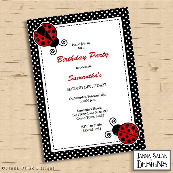 Polka Dot Invites - Etsy