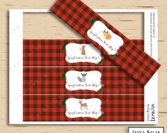 Printable Woodlands Baby Shower Water Bottle Labels - Etsy