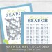 Dinosaur Baby Shower Word Search Game Printable Dino Blue and Green ...