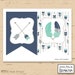 Printable Gifts Banner Boho Tribal Arrows Feathers Blue Grey Teal DIY ...