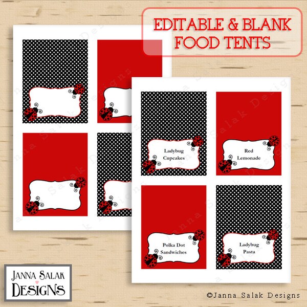 Ladybug Labels - Etsy