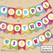 Printable Monster Birthday Party Banner Happy Birthday Plus Letters A-Z ...