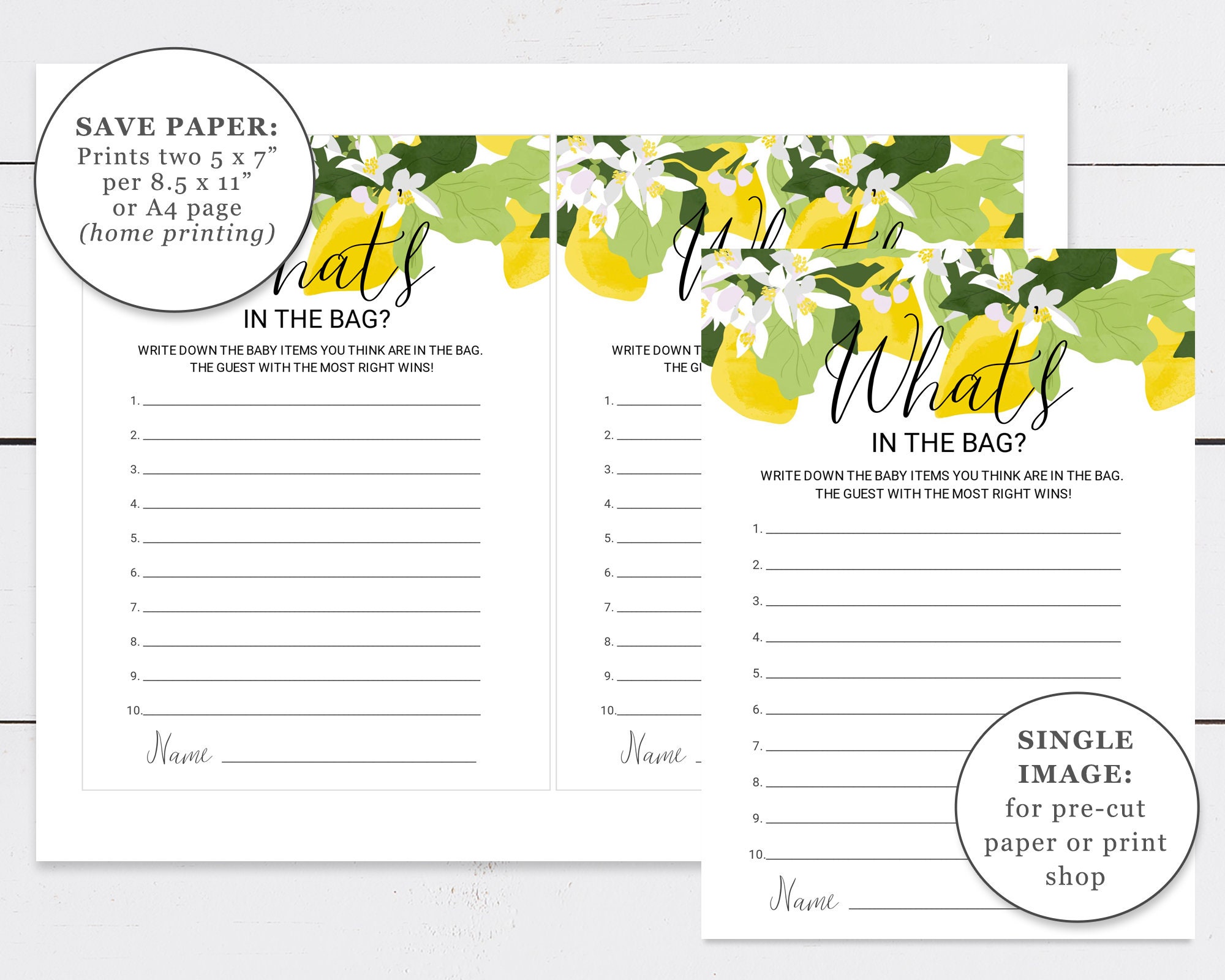 Lemon Baby Shower Word Scramble Game Printable INSTANT DOWNLOAD LM01 - Etsy