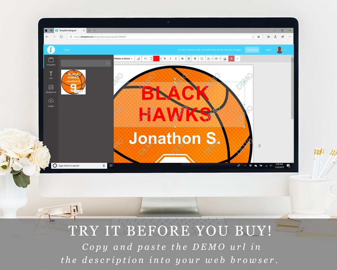 10 Basketball With Editable Team Name Player Names and - Etsy