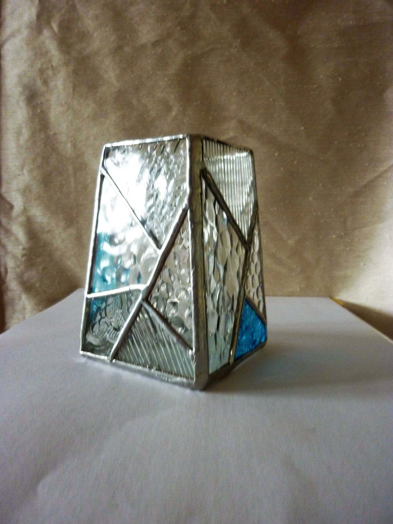 Trapezoid Pen Holder.glass Box. Clear Pen Hloder. - Etsy