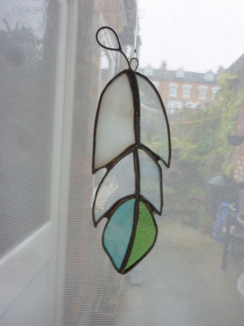 Stianed Glass Feather.feather.a - Etsy