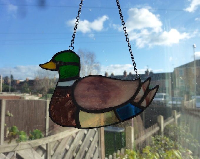 Stained Glass Duck. Mallard. Duck. - Etsy