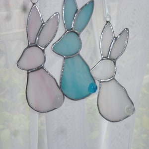 Stained Glass Bunny Suncatcher,rabbit Suncatcher,hare, - Etsy