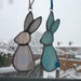 Stained Glass Bunny Suncatcher,rabbit Suncatcher,hare, - Etsy