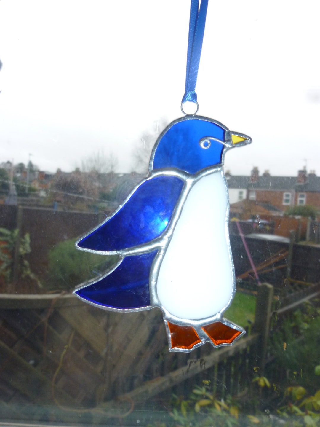 Stained Glass Penguin Suncatcher - Etsy
