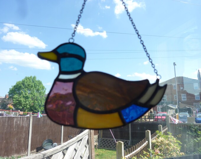 Stained Glass Duck. Mallard. Duck. - Etsy