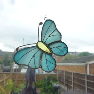 Stained Glass Butterfly suncatcherornament. | Etsy