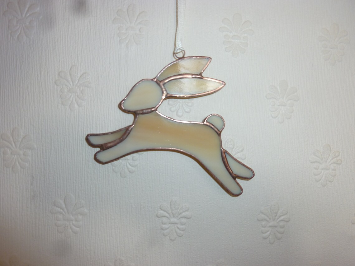 Rabbit Suncatcherbunny Suncatcherhare Suncatcher. - Etsy