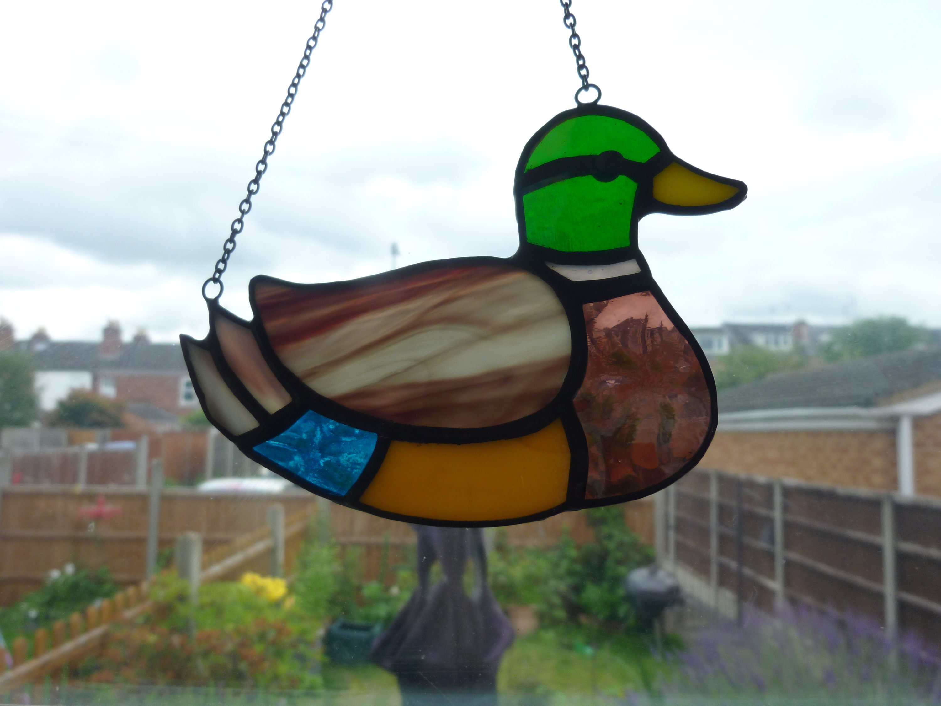 Stained glass duck. Mallard. Duck. | Etsy