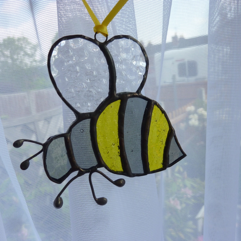 Honeybee Suncatcher - Etsy