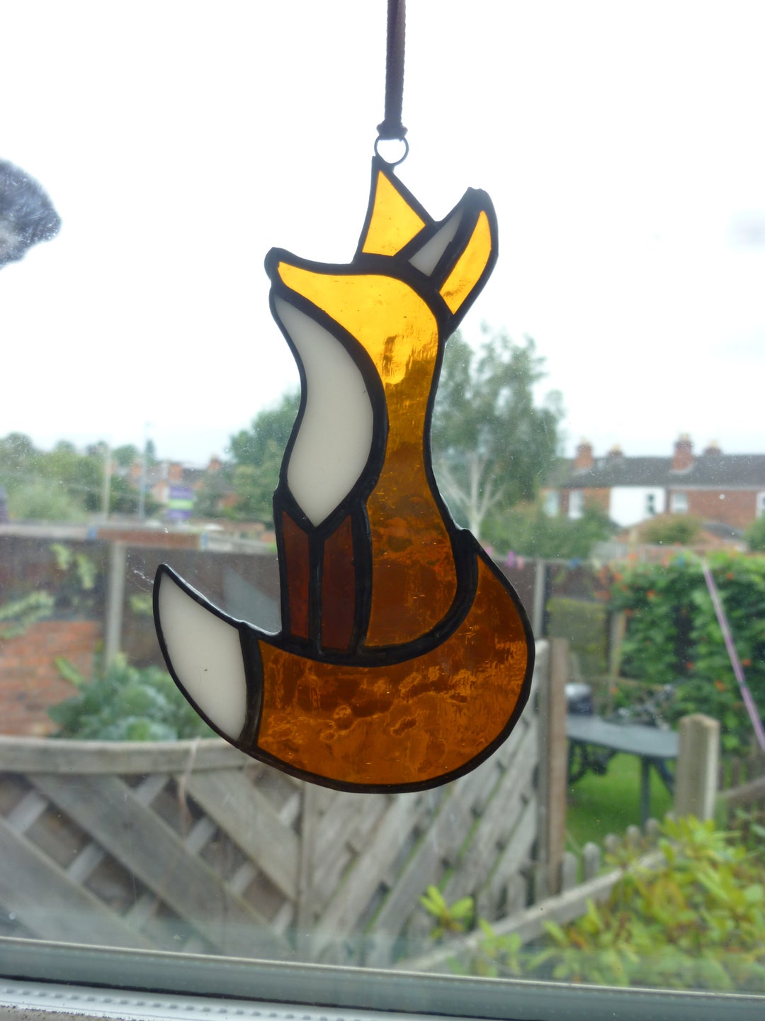 Fox Suncatcher Stained Glass Fox Wildlife. - Etsy