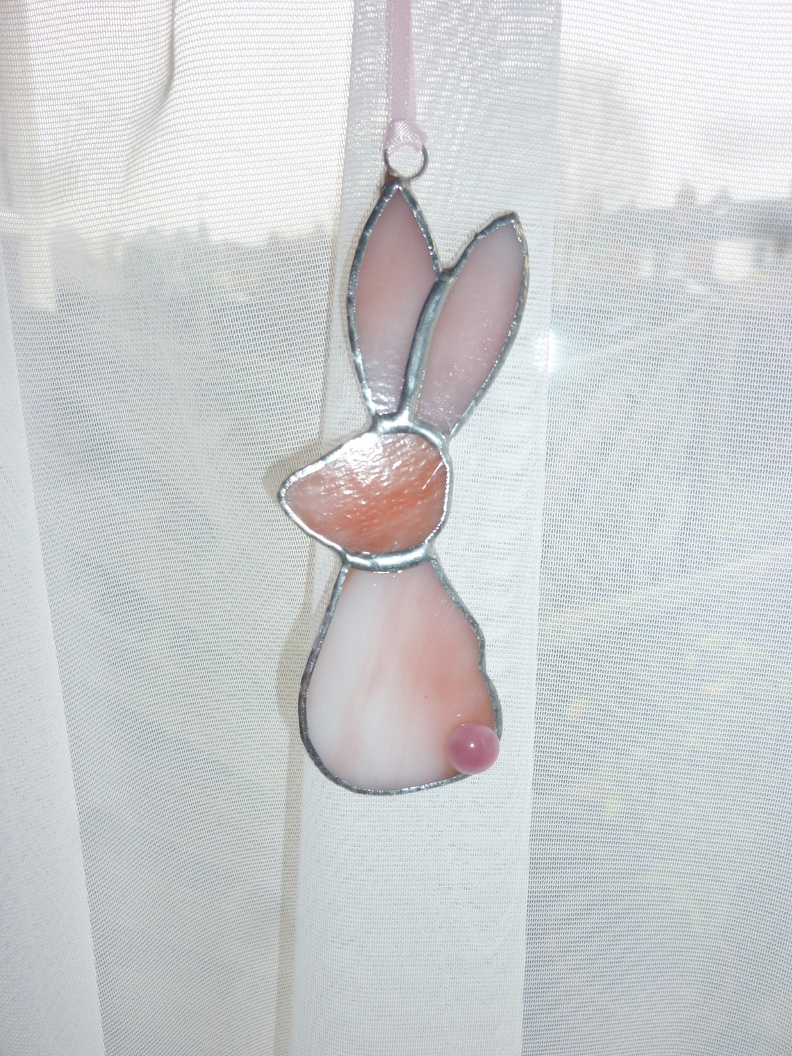 Stained Glass Bunny Suncatcherrabbit Suncatcherhare - Etsy