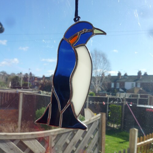 Stained Glass Penguin Suncatcher - Etsy