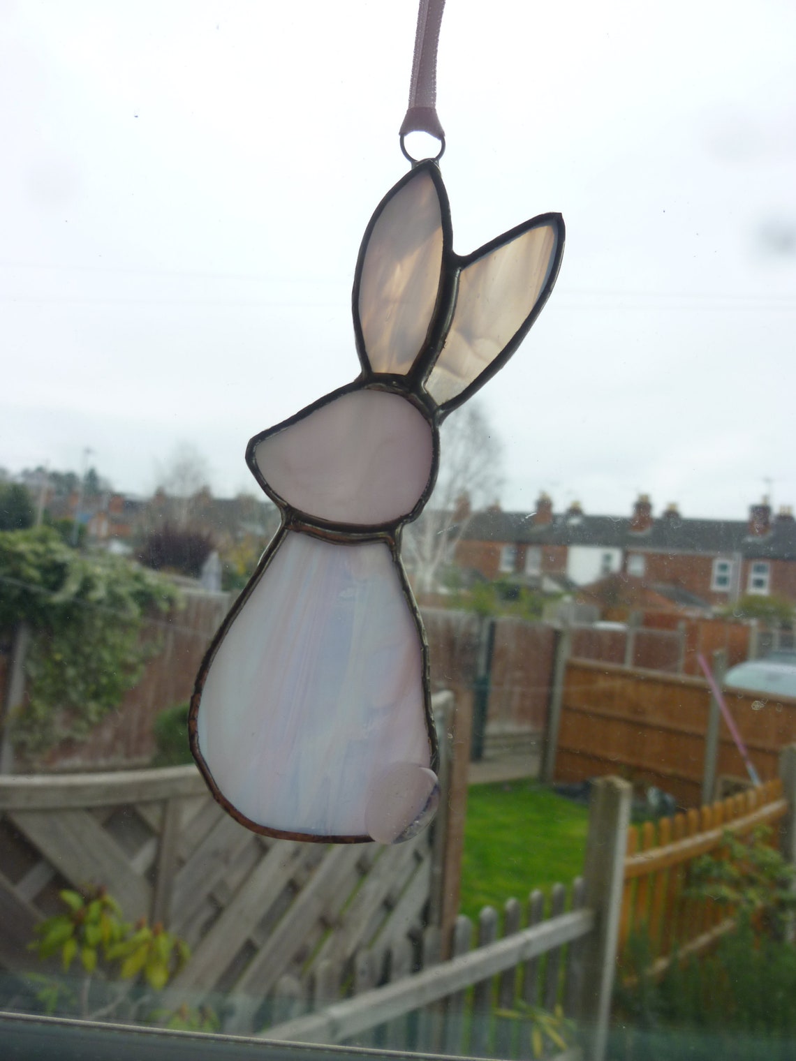 Stained Glass Bunny Suncatcherrabbit Suncatcherhare | Etsy