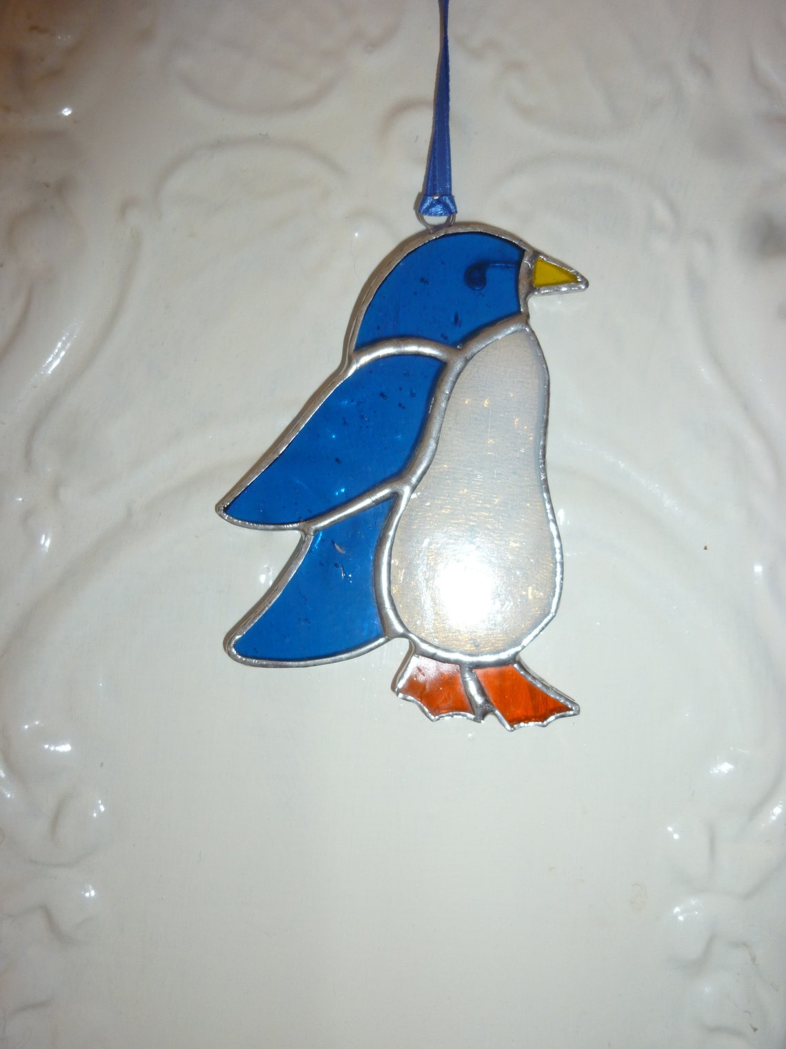 Stained Glass Penguin Suncatcher | Etsy