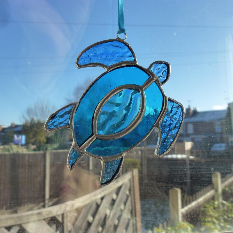 Turtle Suncatcher - Etsy