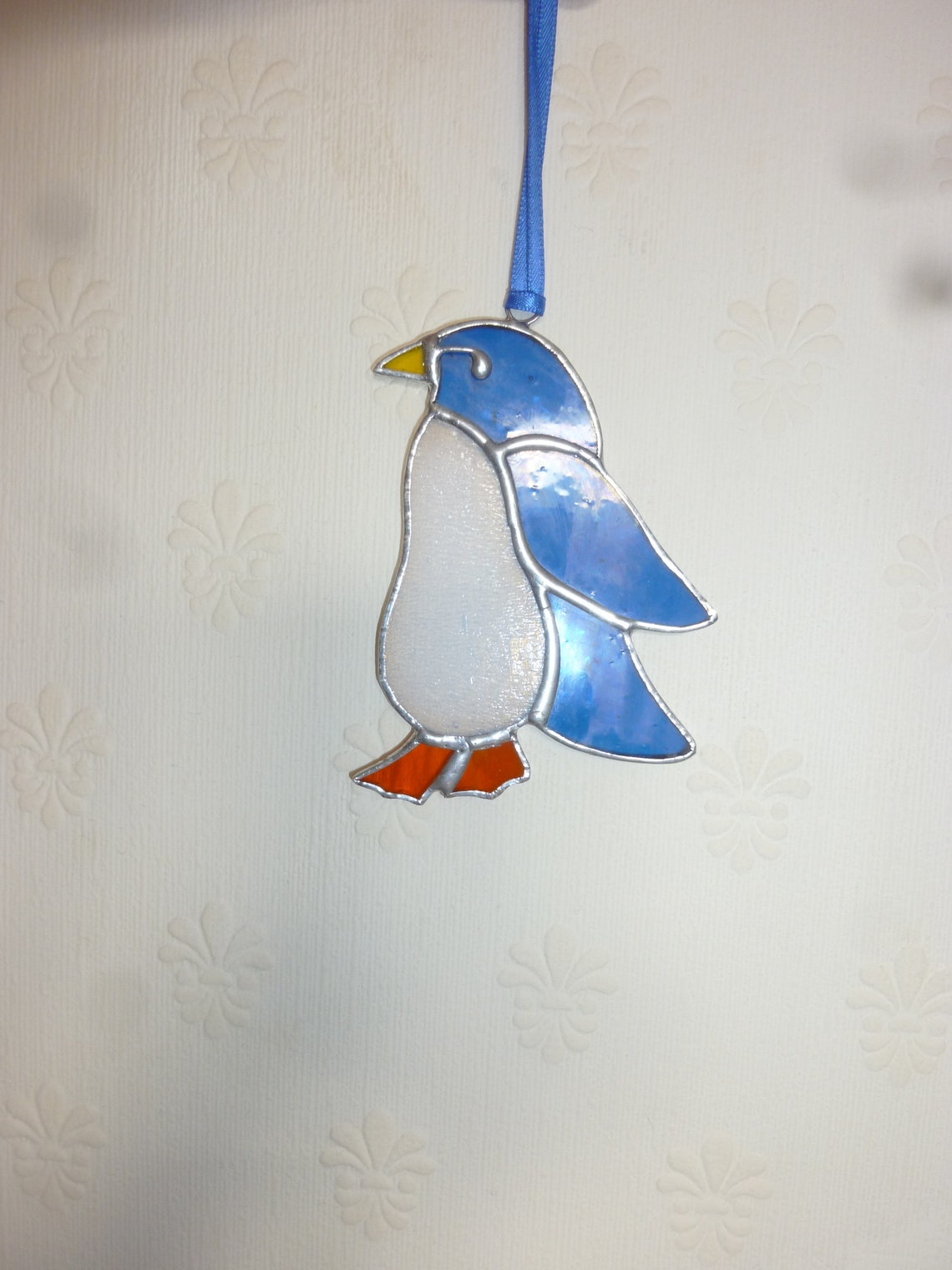 Stained Glass Penguin Suncatcher | Etsy