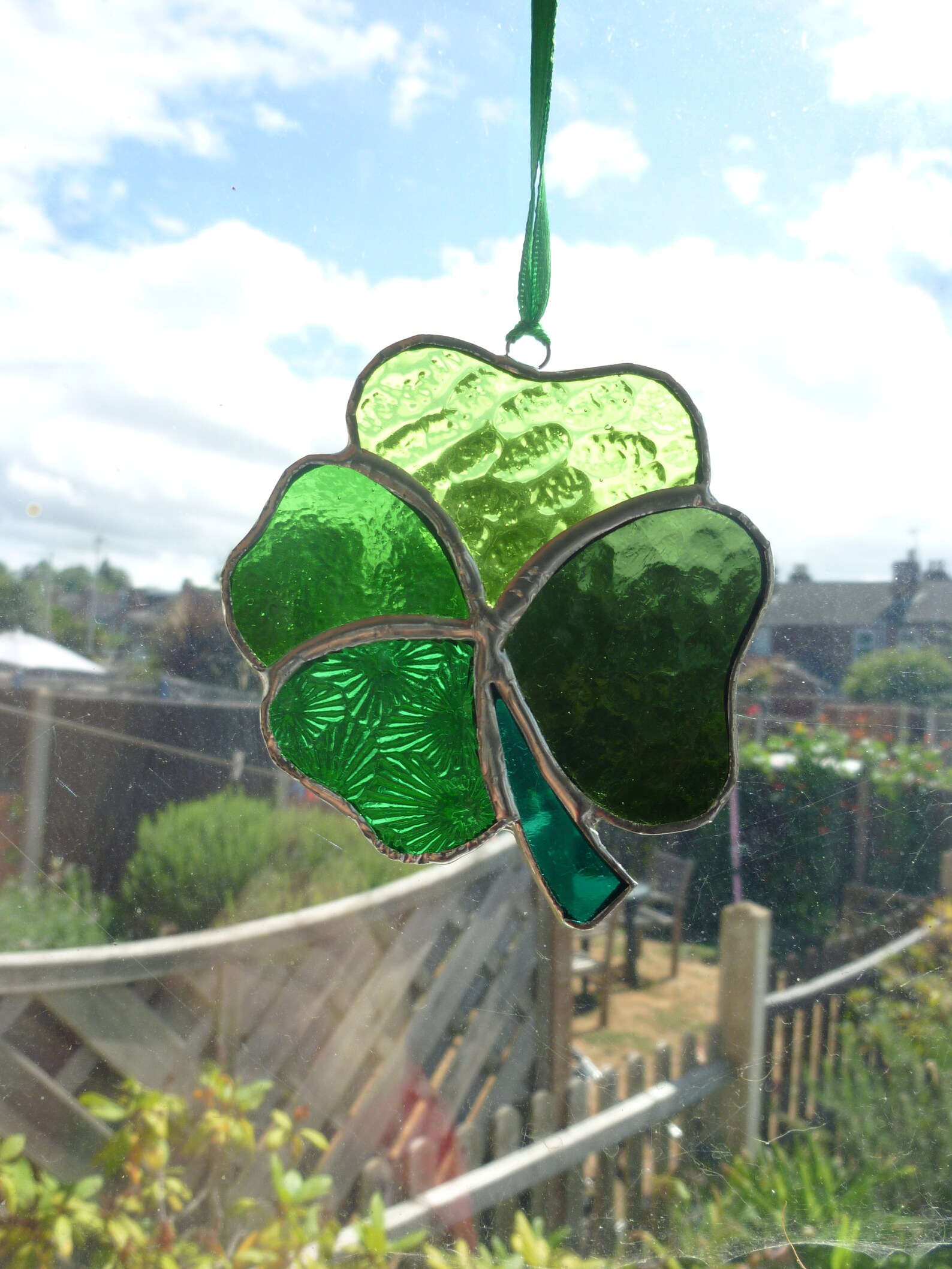 Four Leaved Clover Suncatcher.stained Glass Four Leaved - Etsy