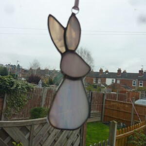 Stained Glass Bunny Suncatcherrabbit Suncatcherhare | Etsy
