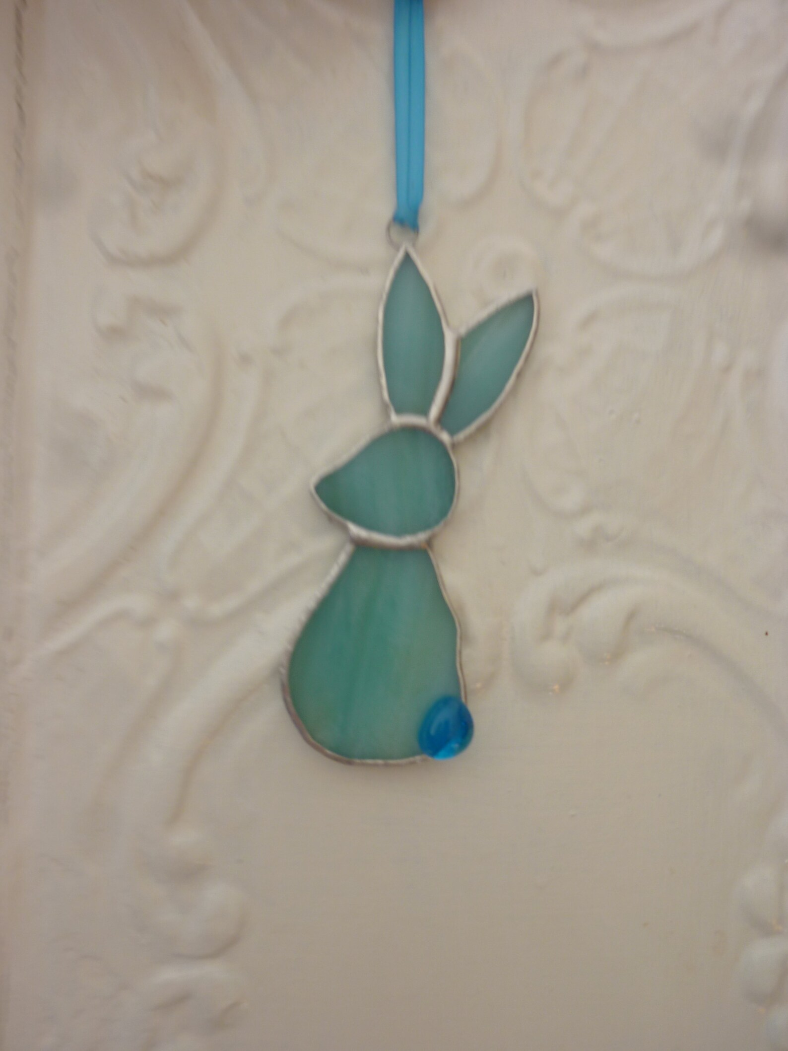 Stained Glass Bunny Suncatcherrabbit Suncatcherhare | Etsy