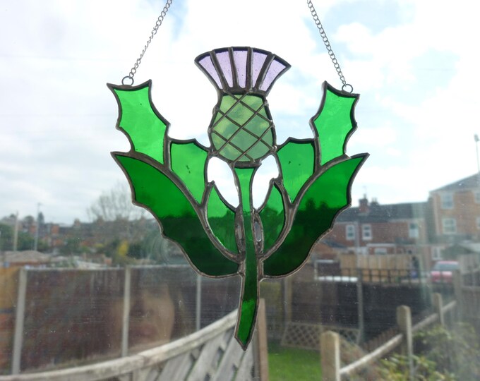 Scottish Thistle Ornament.thistle Suncatcher. - Etsy